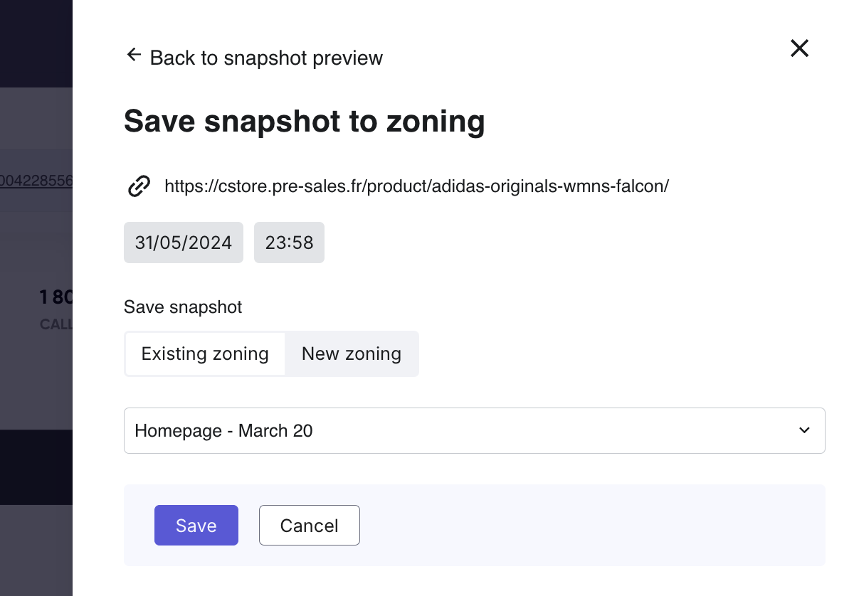 How to take a snapshot with Session Replay – Contentsquare Help Center | Documentation & Support