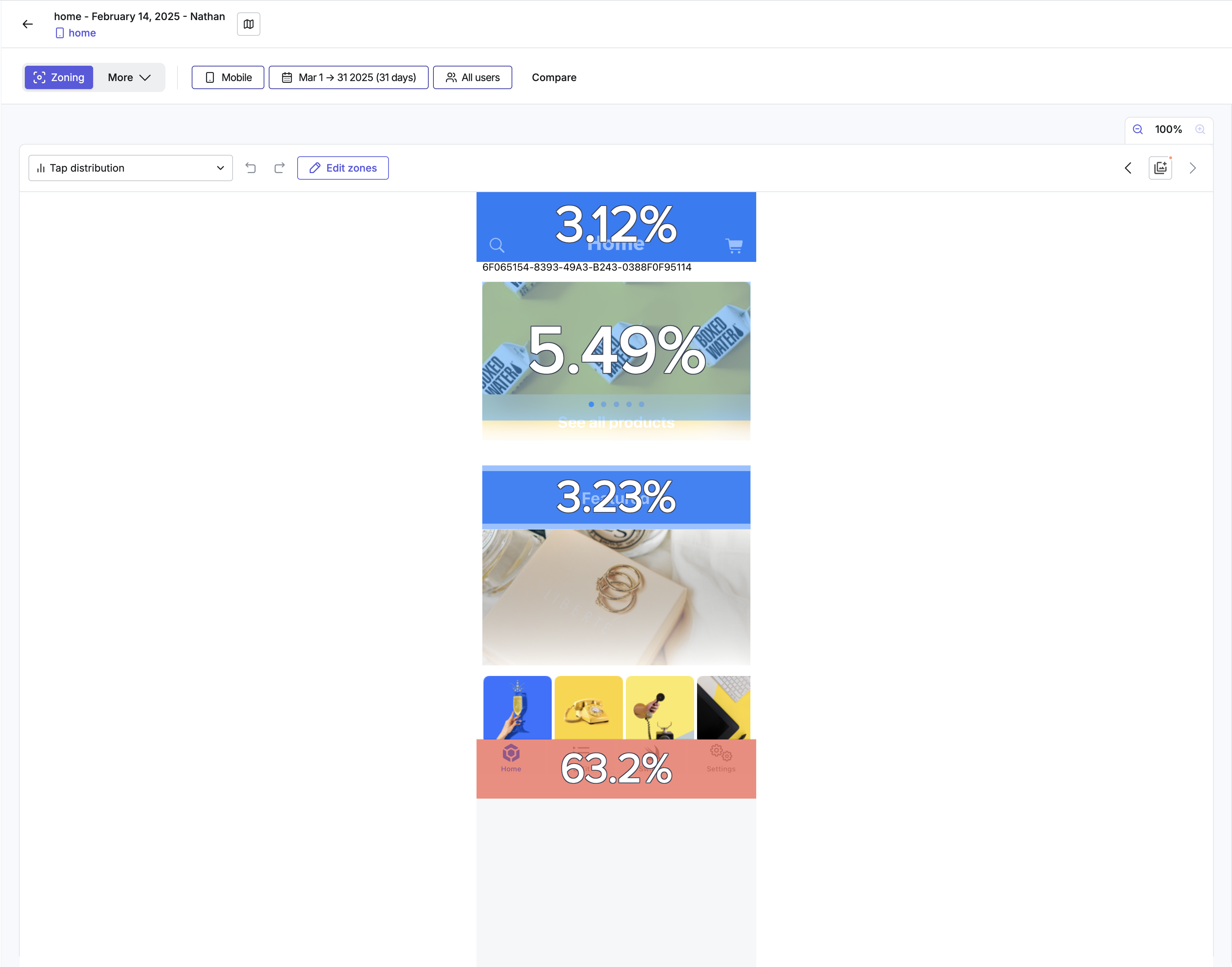 Experience Analytics Mobile - Introduction to Zoning Analysis – Contentsquare Help Center ...