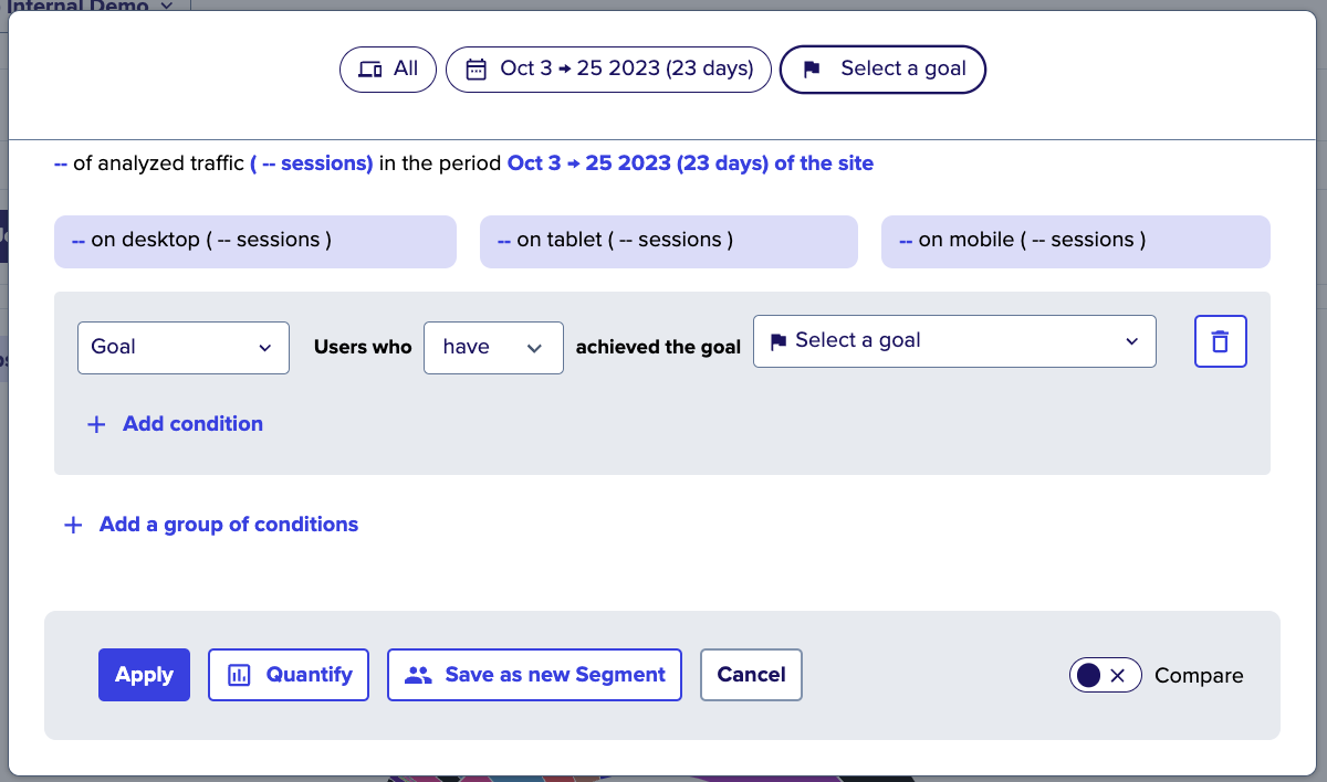 Using Goals (Mobile Apps) – Contentsquare Help Center | Documentation & Support
