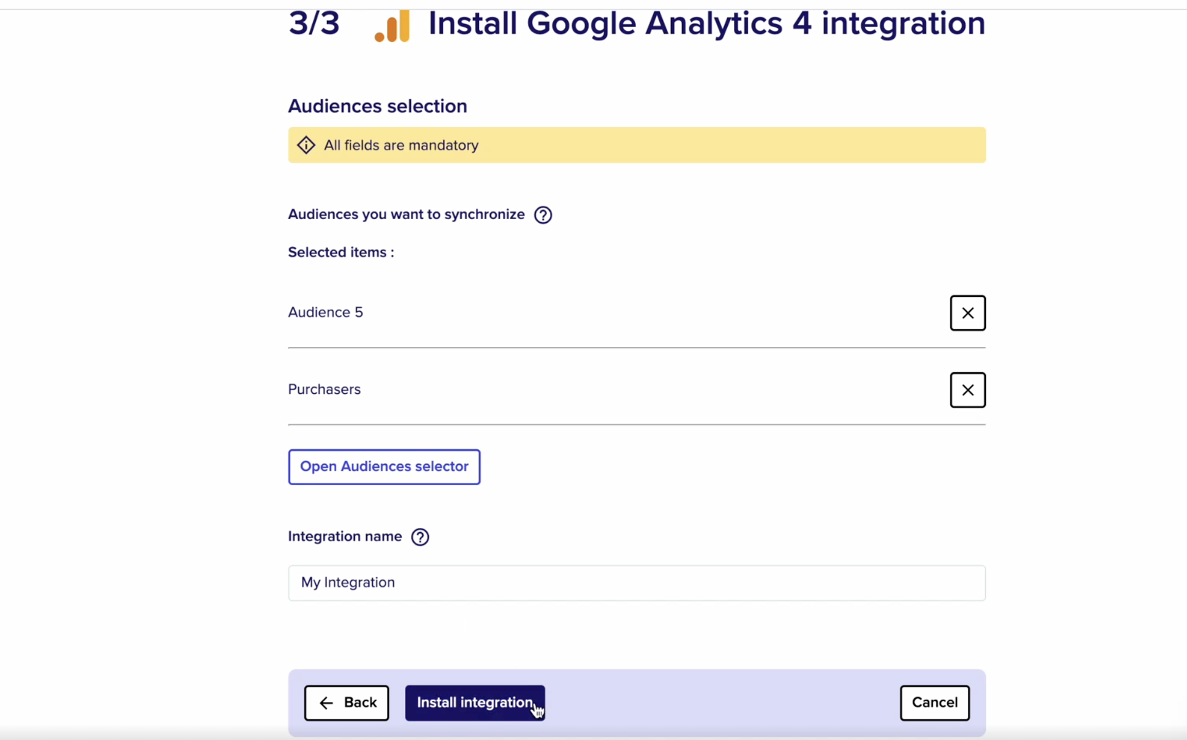 Google Analytics 4 Audiences – Contentsquare Help Center ...