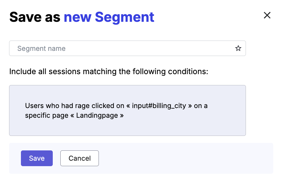 How to save an insight as a segment – Contentsquare Help Center | Documentation & Support