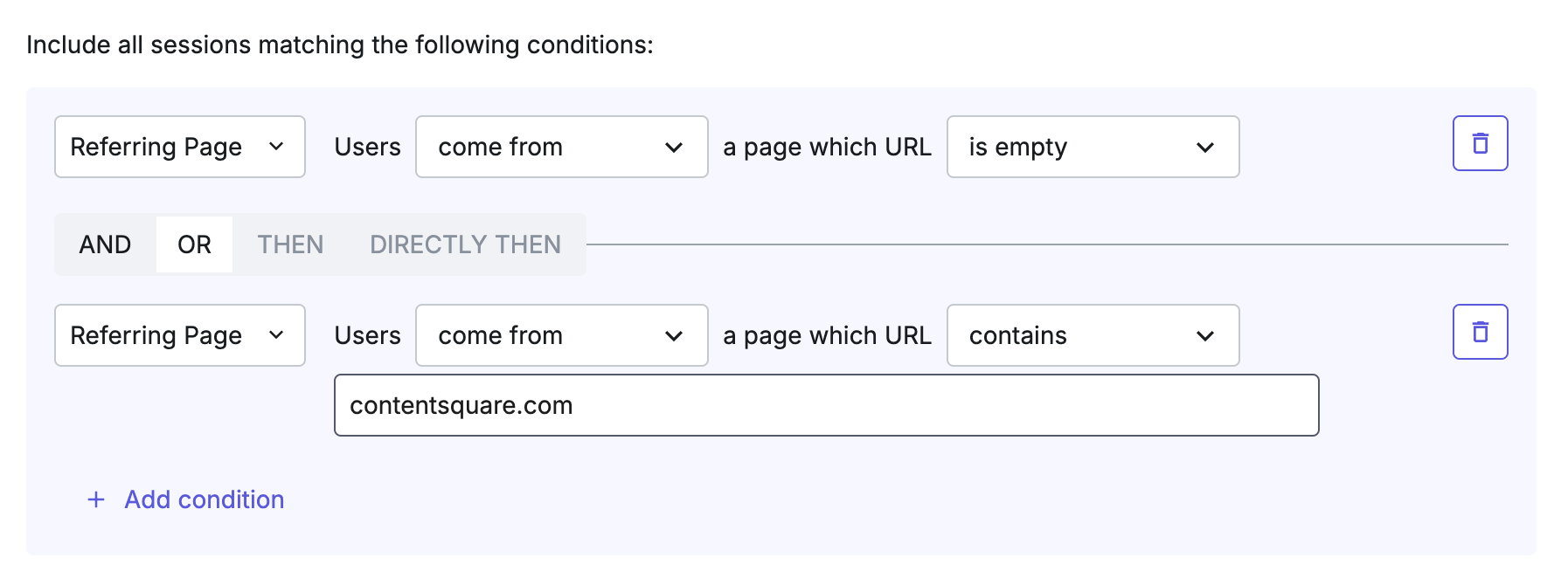 How to create different acquisition segments – Contentsquare Help Center | Documentation & Support