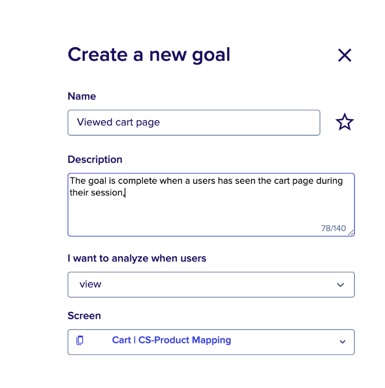 Experience Analytics Mobile - How to create Goals? – Contentsquare Help Center | Documentation ...