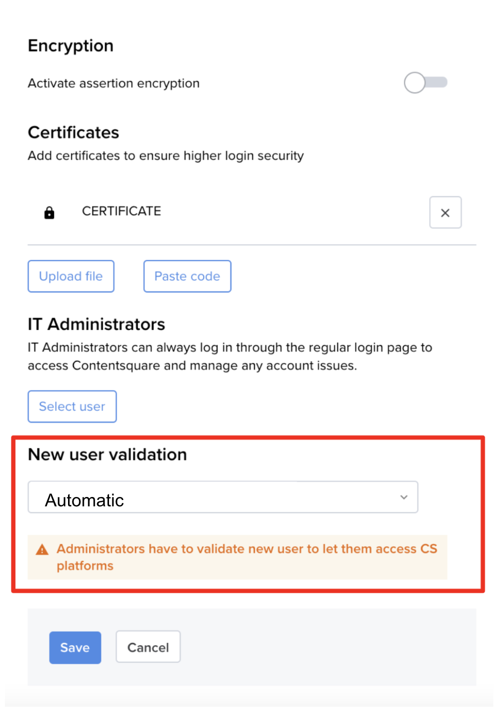 Automatic New User Validation (SSO) – Contentsquare Help Center ...