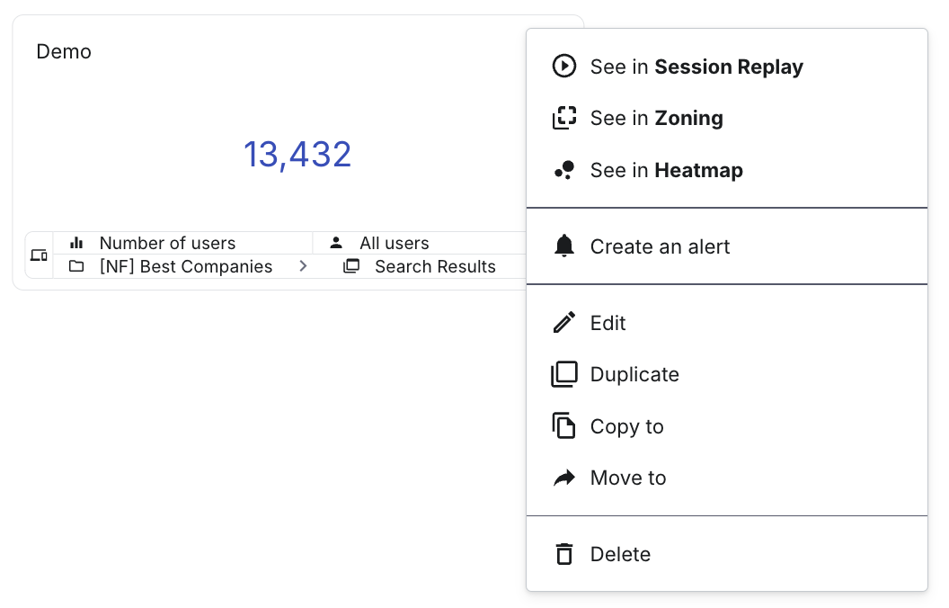 Comment utiliser les dashboards – Centre d'aide Contentsquare | Documentation & Support