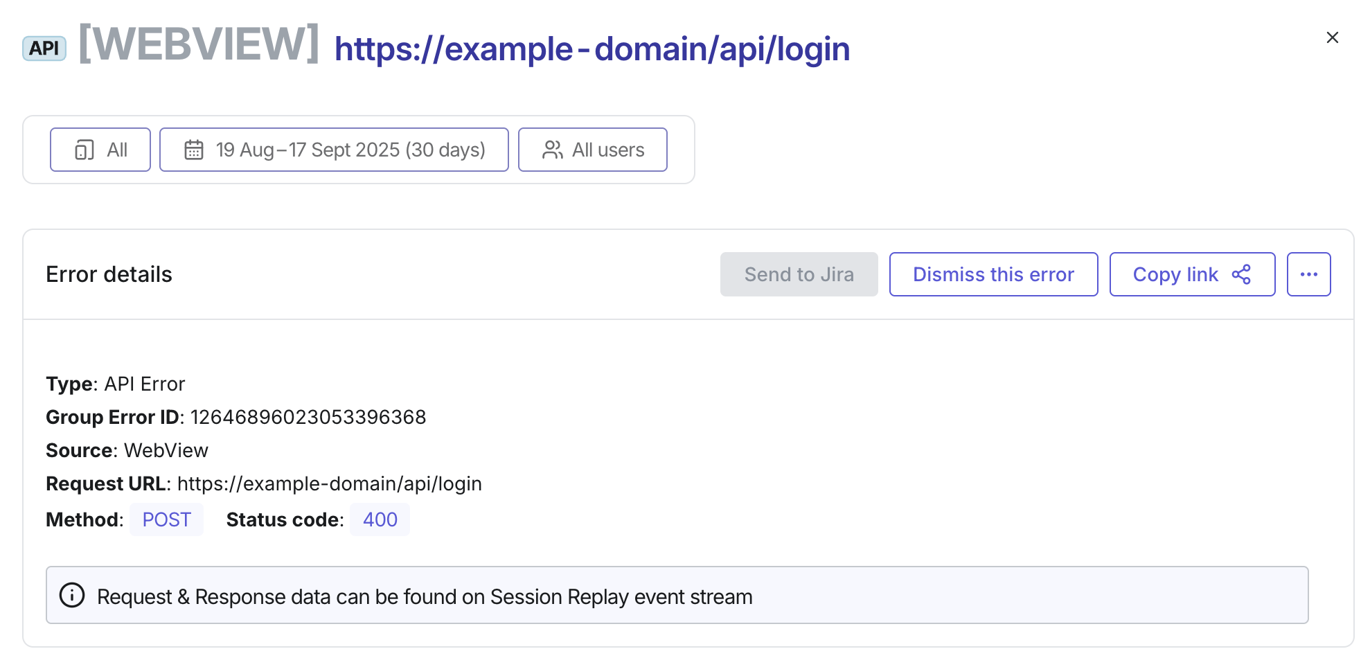 How to view and analyze errors on WebViews (Apps) – Contentsquare Help ...