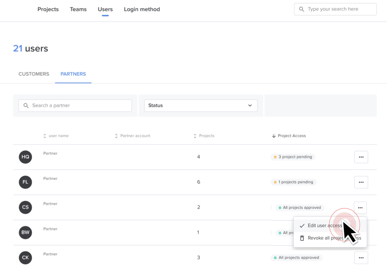 How to manage Partner Users – Contentsquare Help Center | Documentation & Support