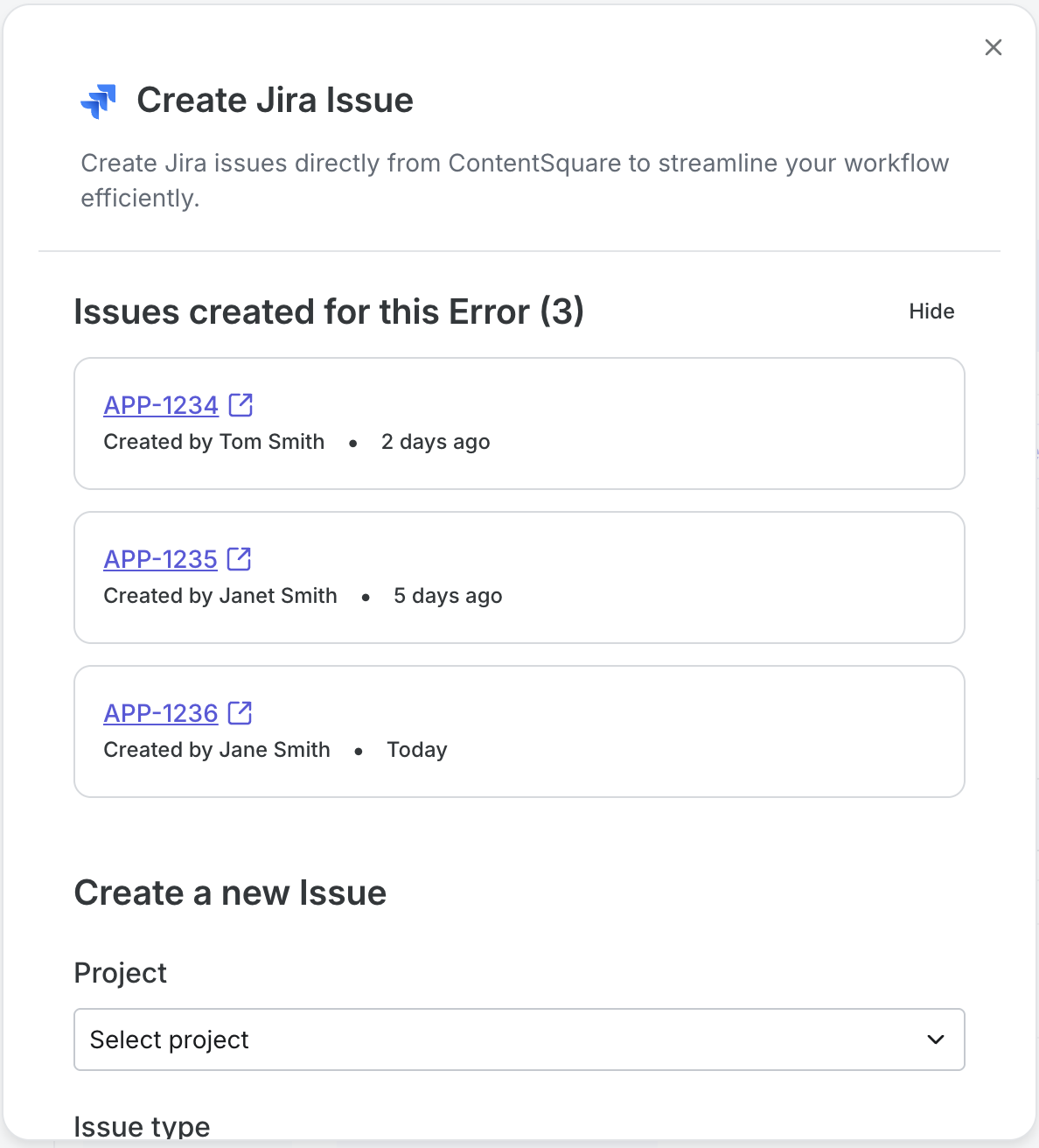 Jira – Contentsquare Help Center | Documentation & Support